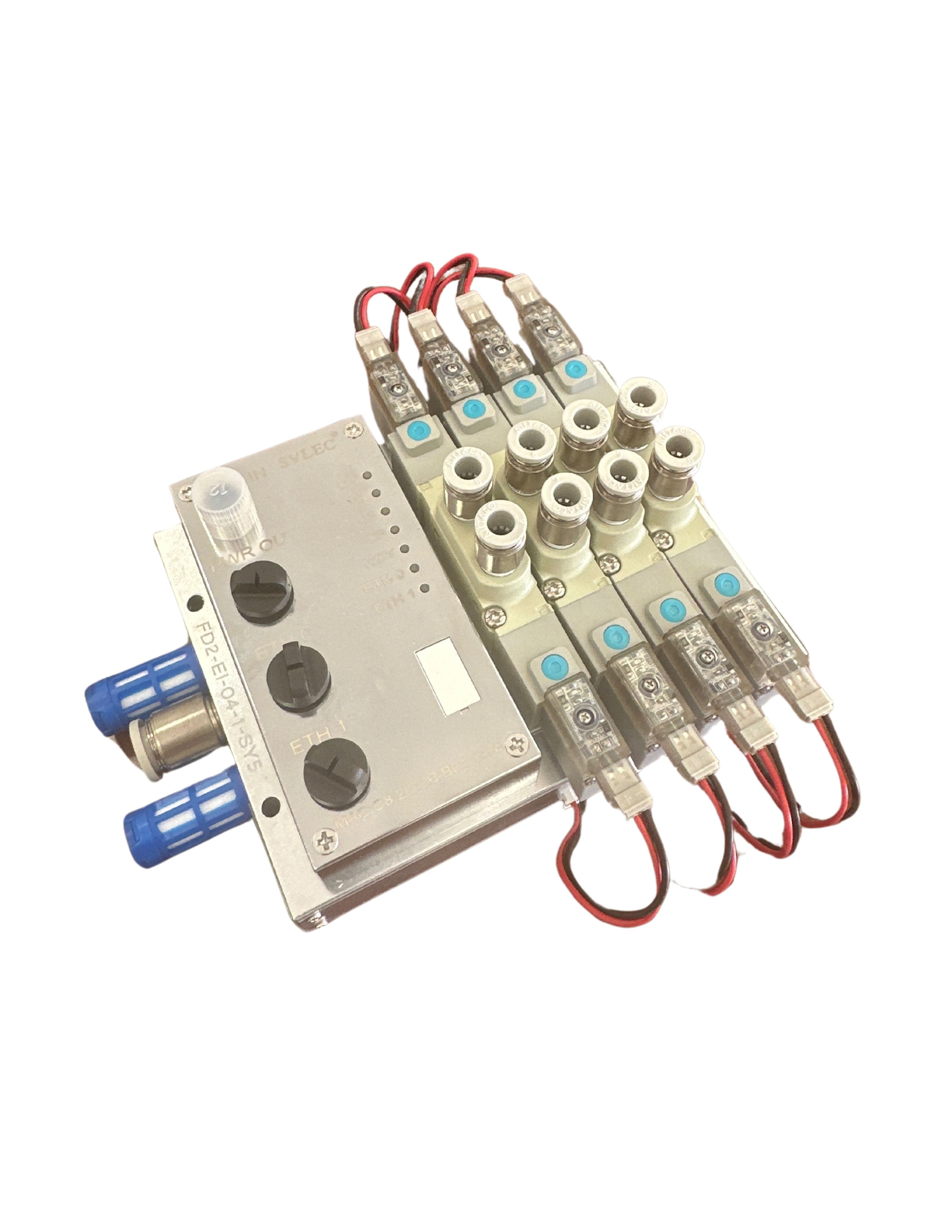 Valve Terminal with Manifold, EtherNet/IP, 4 positions, SMC SY5000 ...